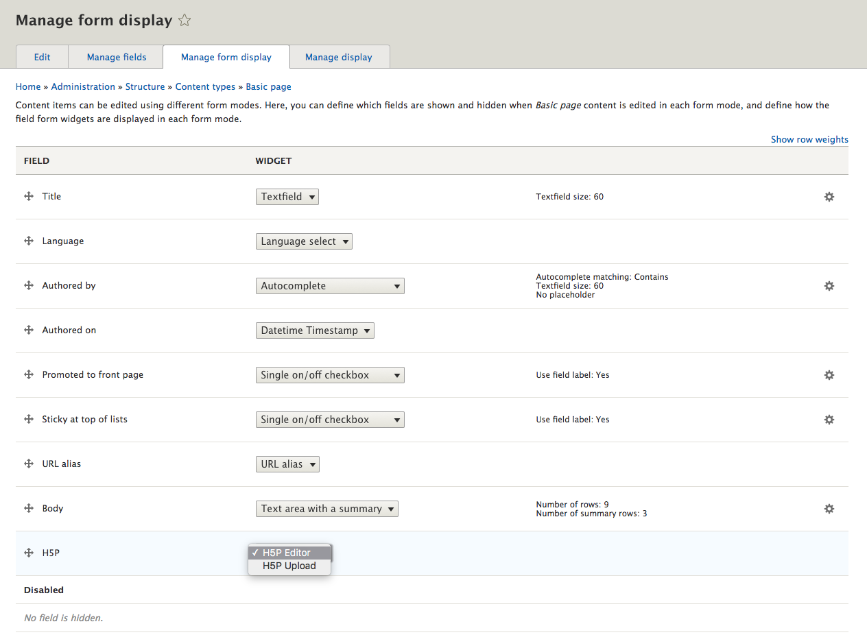 Set up H5P for Drupal 8 | H5P